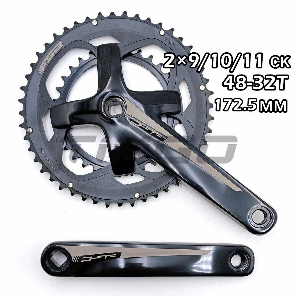 Система шатунов ROAD, FSA Vero Pro,2x9/10/11 скоростей, звезды 48-32T, шатун 172.5 мм, под квадрат