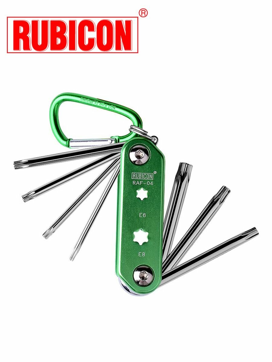 Набор шестигранных отверток RUBICON TORX складной