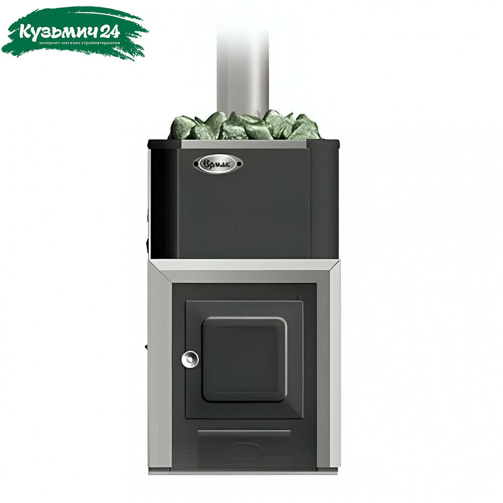 Печь для бани Ермак 12 классик, дверца глухая, 12 кВт, d115 мм, до 12 куб. м, 1 шт.