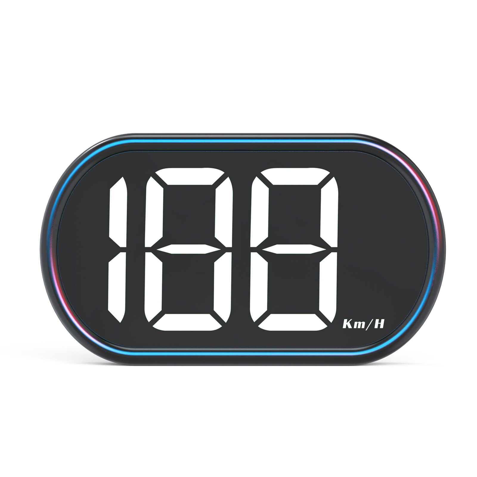 Heads-Up Display Дигитальный спидометр GPS КМ/ч для автомобилей и грузовиков Плаг-н-Плей Большой экран Высокое разрешение Материал ABS Основной цвет Черный Единицы КМ/ч или МПХ Цвет текста Белый и Зеленый Размер экрана 3 дюйма Размер 85*50*20мм В