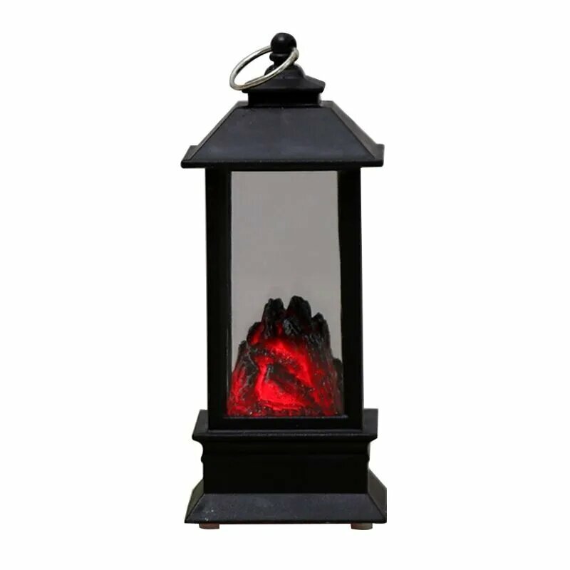Имитация огня на Хэллоуин, камин, маленькая ветряная лампа-черный