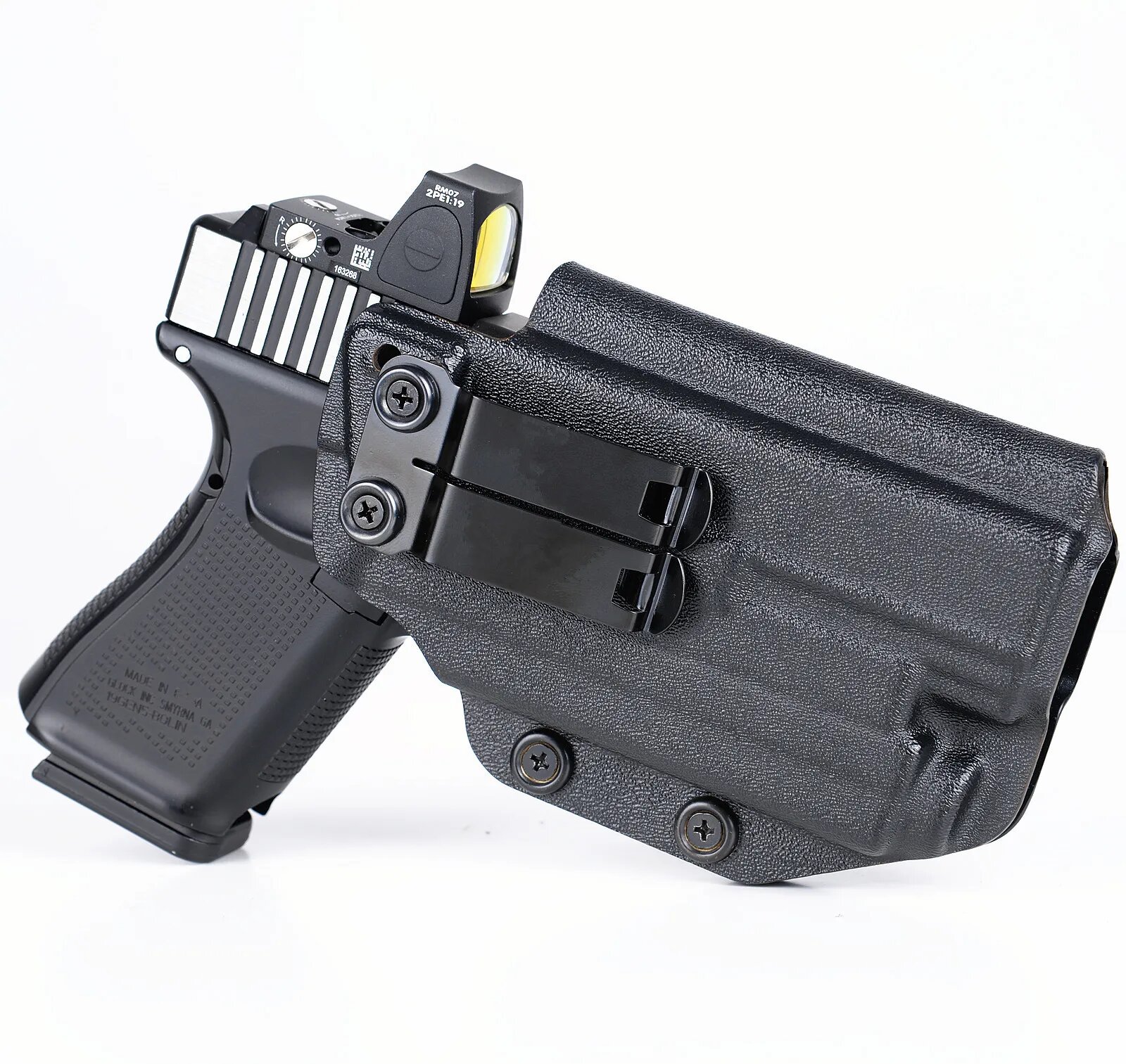 Kydex кобура TURNSH для Glock 17 22 31 с фонариком Olight Baldr S Black Right