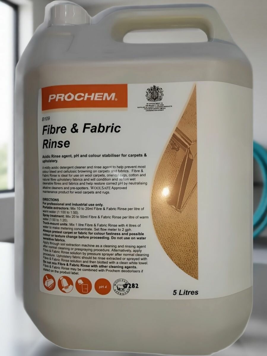 Prochem Fibre & Fabric Rinse(5л) Кислотный ополаскиватель для ковров и мебели