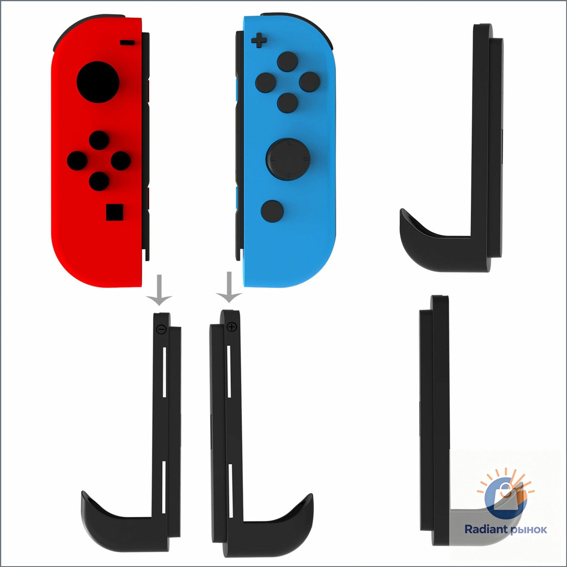 Адаптер для зарядки контроллеров Nintendo Switch первого поколения на консоли Switch 2 с магнитным креплением