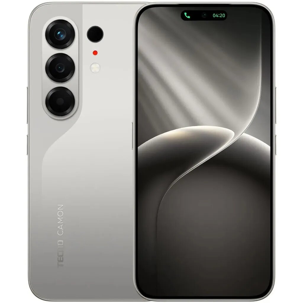 6.78" Смартфон TECNO Camon 50 8/128Gb, NFC, AMOLED, 144Гц, 6500мAч, титан