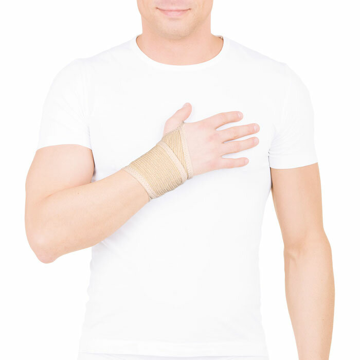 Бандаж лучезапястный Тривес Т.36.02, размер - универсальный, бежевый