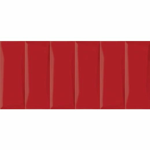 Настенная плитка Cersanit (Церсанит) Evolution рельеф кирпичи красный (EVG413) 20х44 см (1.05 м2)