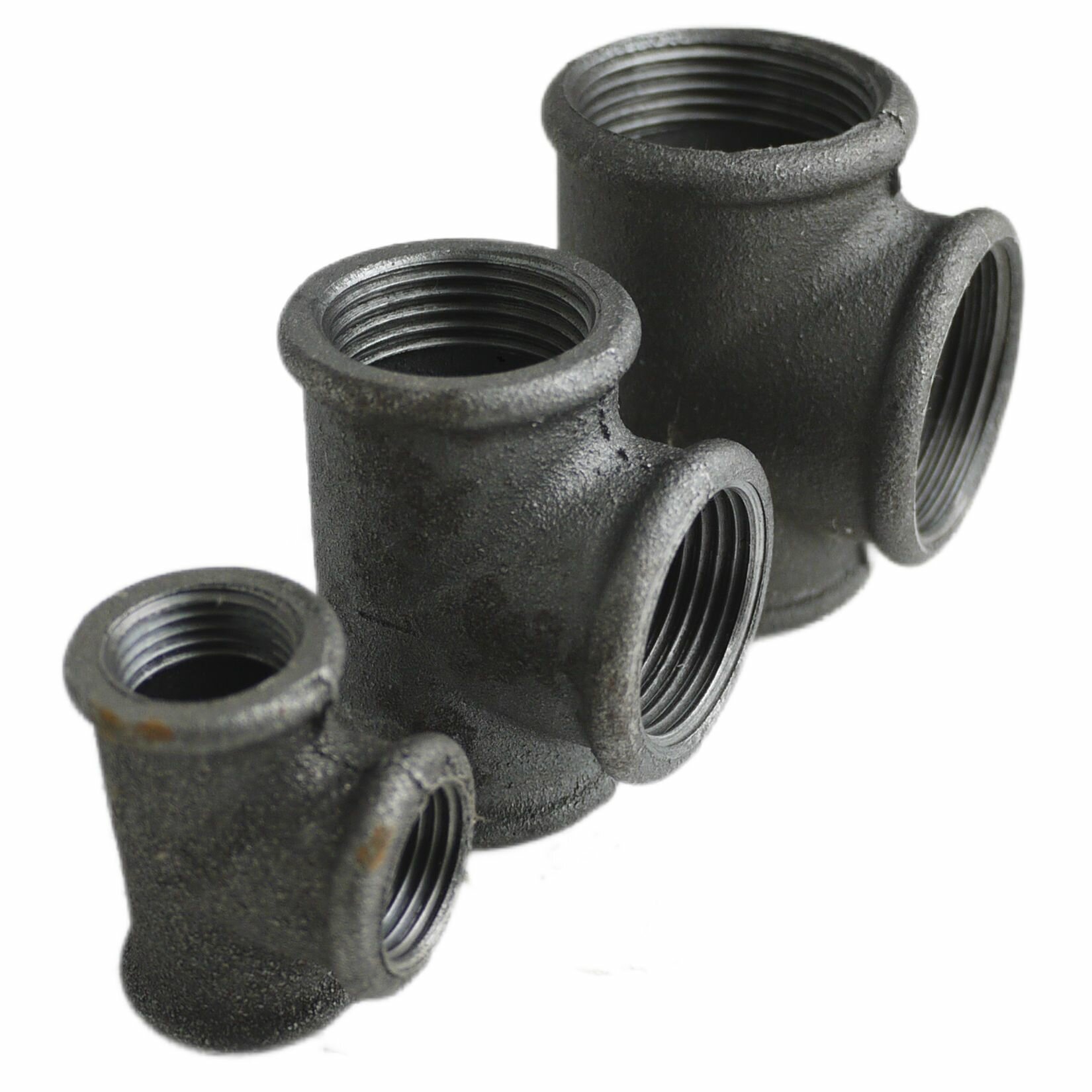 Тройник чугун 1/2" (ДУ 15)
