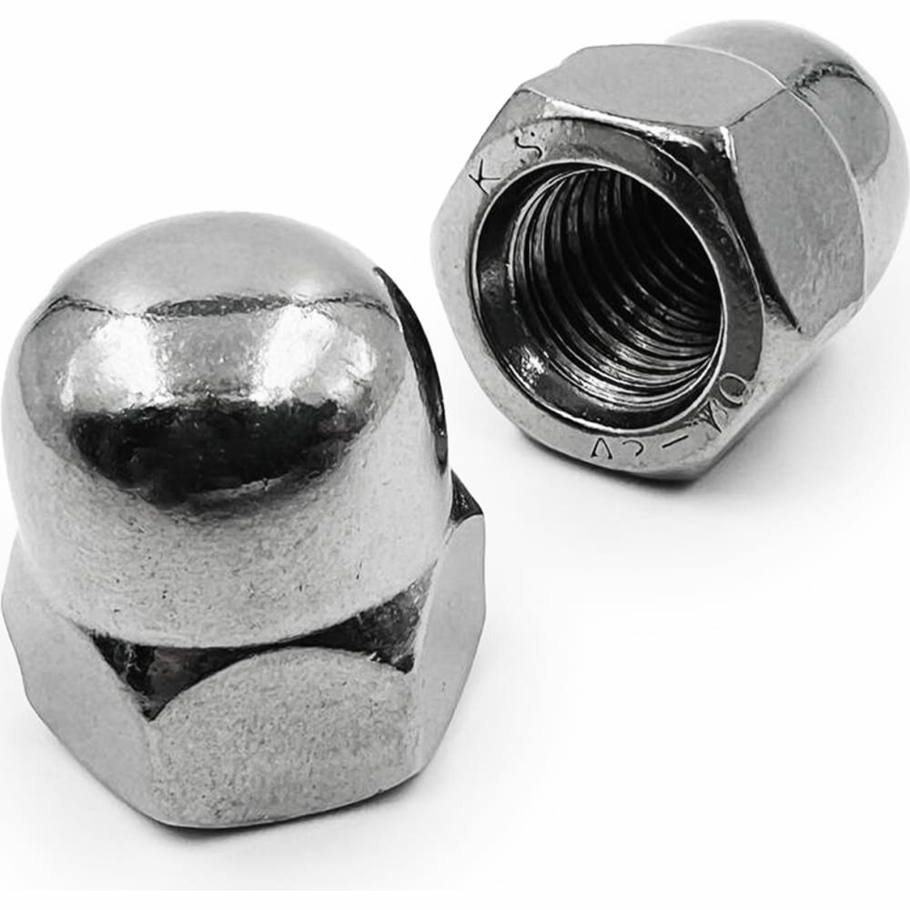 Нержавеющая колпачковая гайка KREPFIELD М6, DIN 1587, А2, 100 шт. 1587A2ГАЙКАМ6-100