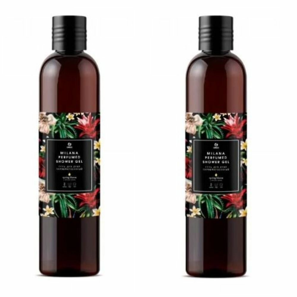 Grass Гель для душа парфюмированный Milana, Spring Bloom, 350 мл, 2 штуки