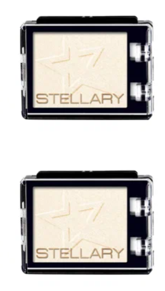 Моно тени для век наборные Stellary E-Clipse, тон 08 Снежное Сияние, 1 г, 2 шт