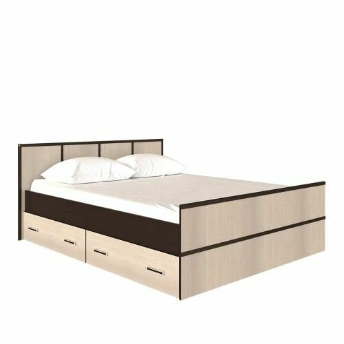 Кровать без основания Сакура LIGHT, венге/лоредо, 160x200 см.