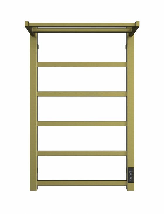 Полотенцесушитель двин Fj neo 80/50 Электрический, диммер - блок управления на корпусе, , Цвет - Состаренная бронза матовая, с кабелем