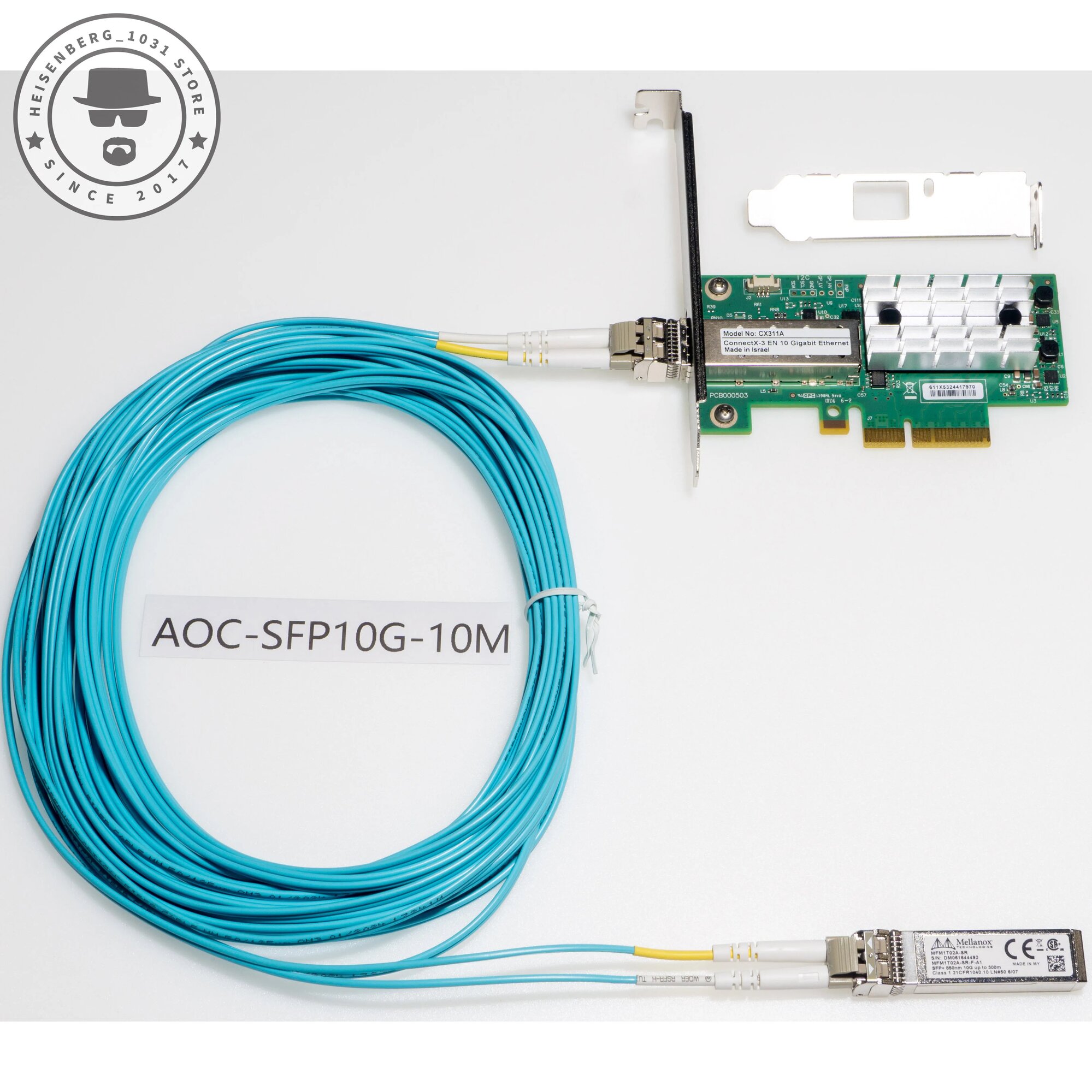 Мellanox CX3-Pro 10Гбит/с сетевая карта PCIe3.0 SFP+ MCX311A-XCAT AOC 10m