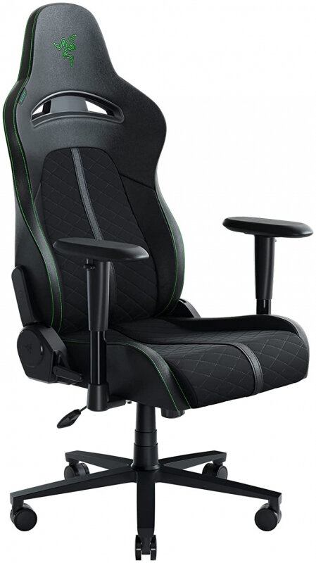 Кресло игровое Razer Enki X (RZ38-03880100-R3G1), черный/зеленый искусственная кожа крестовина пласт