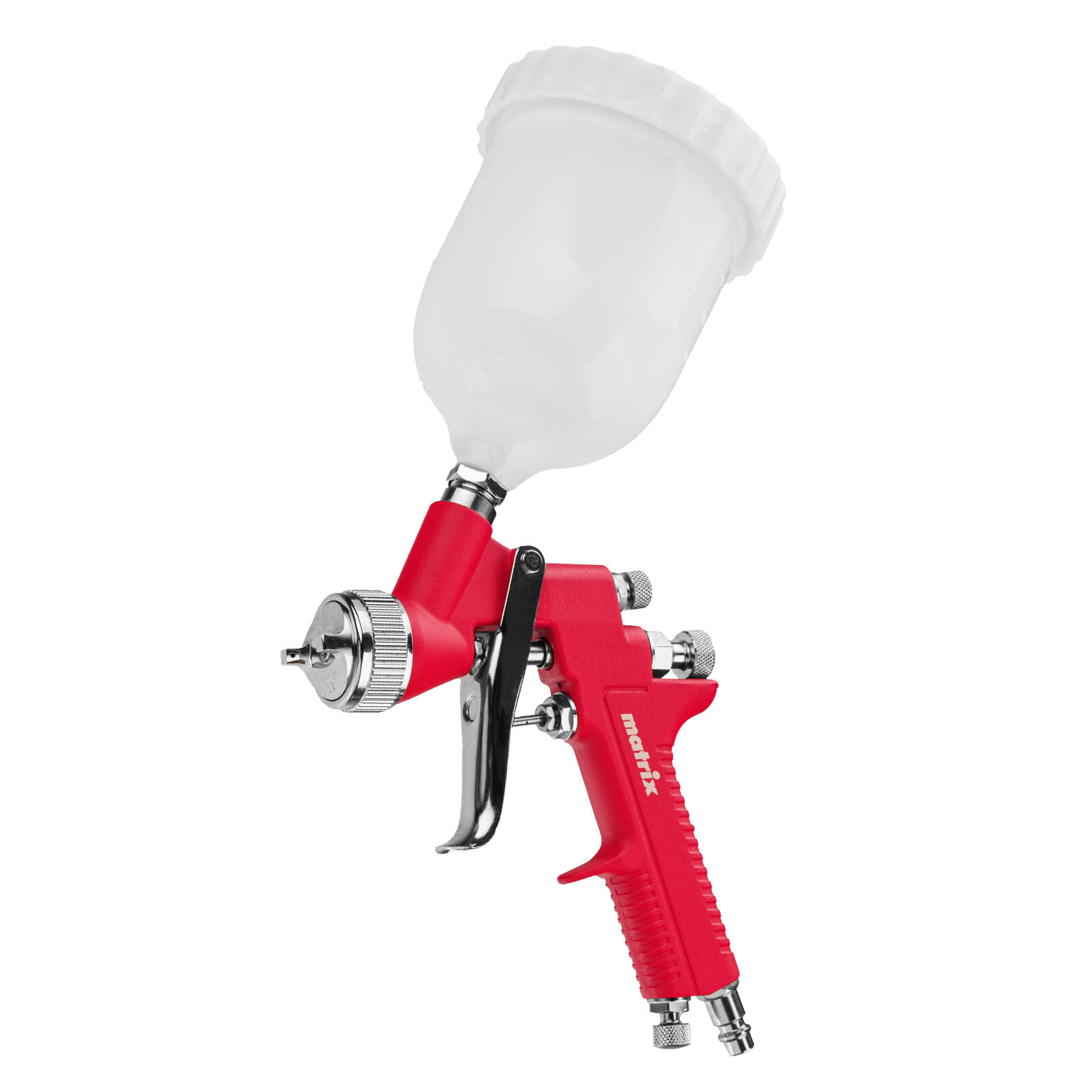 Краскораспылитель HP пневмат. с верхним бачком V= 0,6 л, сопло диаметром 1.7 мм, Matrix