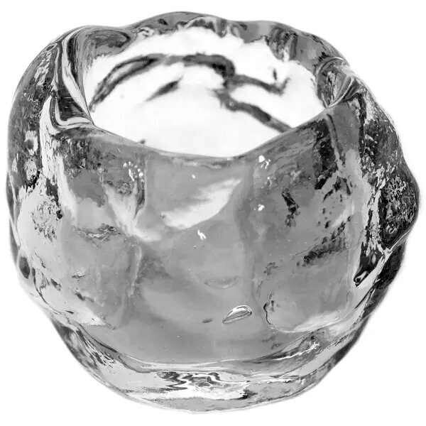 Подсвечник Снежок 7.5x6.5 см прозрачный