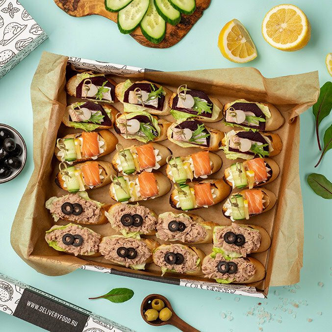 Бокс брускетт премиум #15