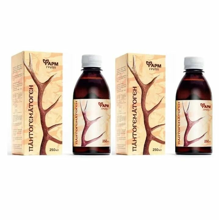 Пантогематоген "Фармгрупп", пищевая добавка, в наборе 2 шт по 250 мл