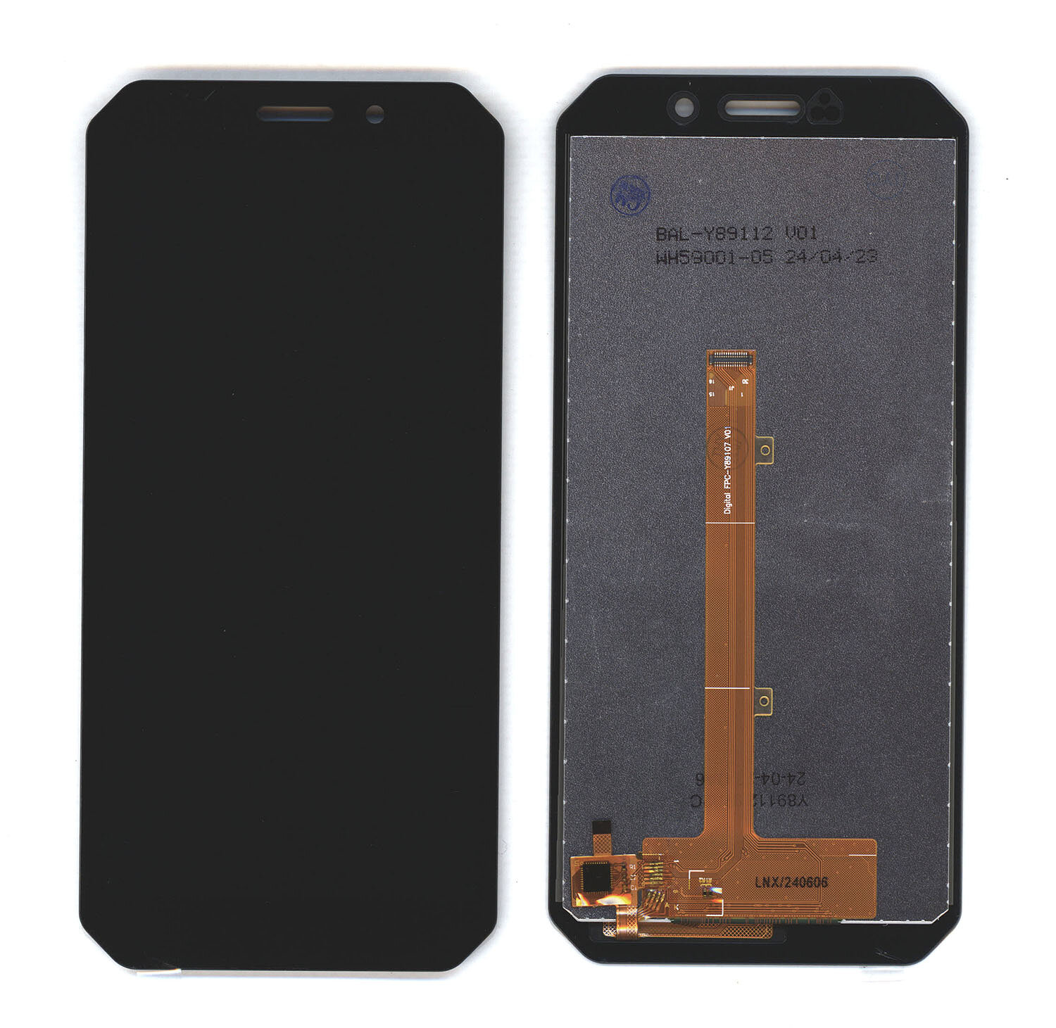 Дисплей для Doogee S61 в сборе с тачскрином черный