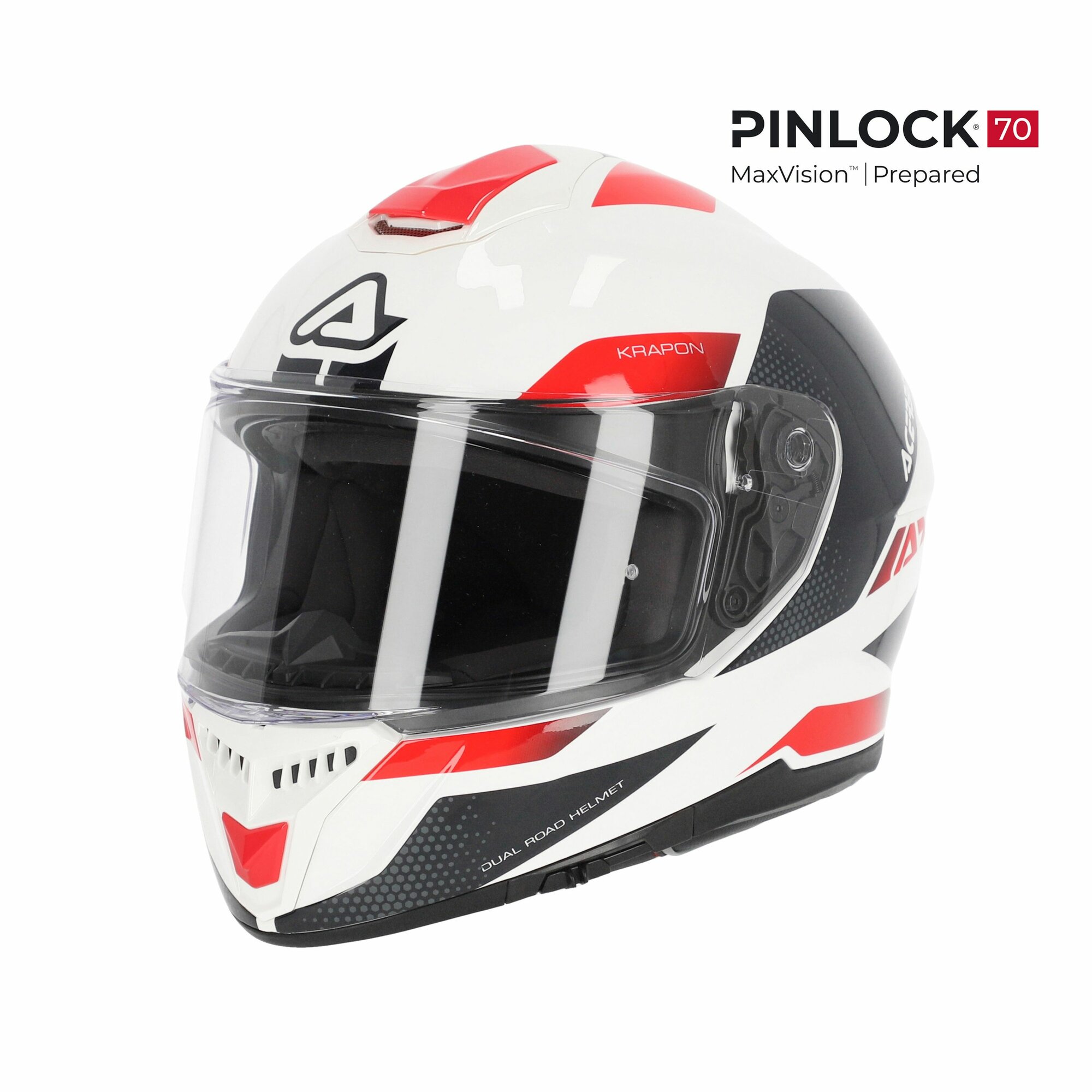 Мотошлем Интеграл Acerbis KRAPON 22-06 White/Red, XL