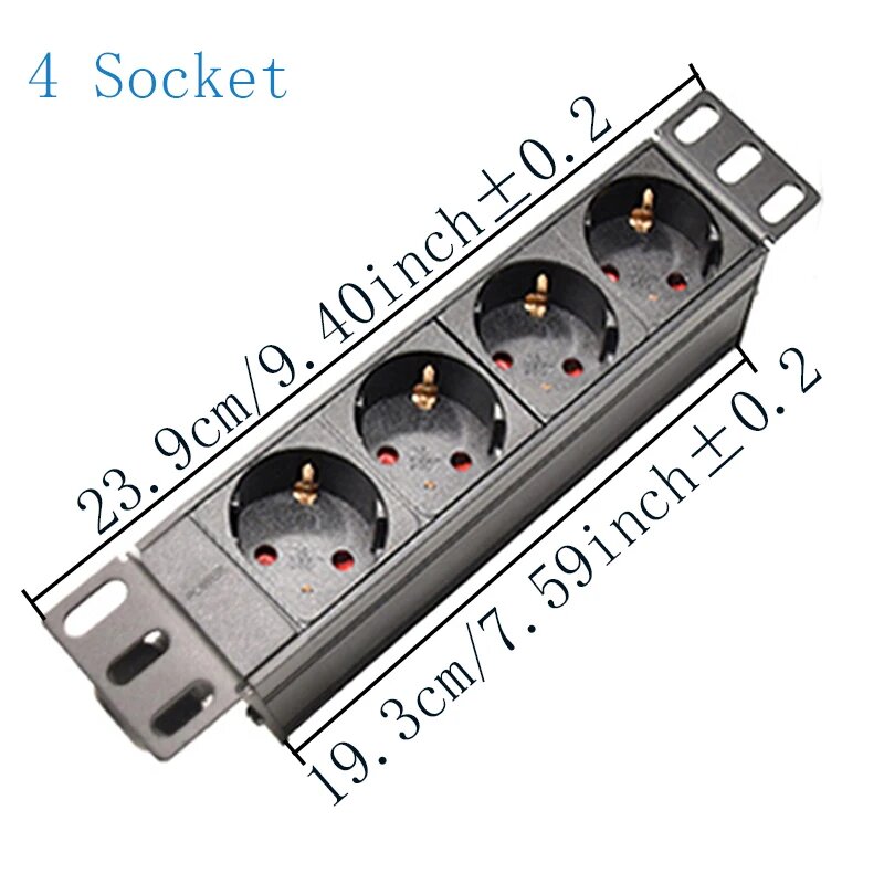 Удлинитель из алюминия 2/4/6/8 розеток 2 м