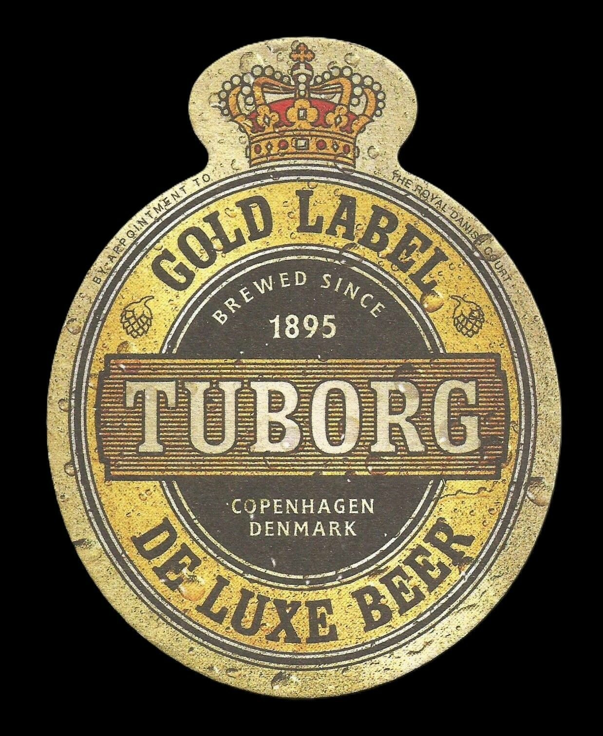 Бирдекель (костер) Tuborg Gold Дания (подставка под пивной бокал)
