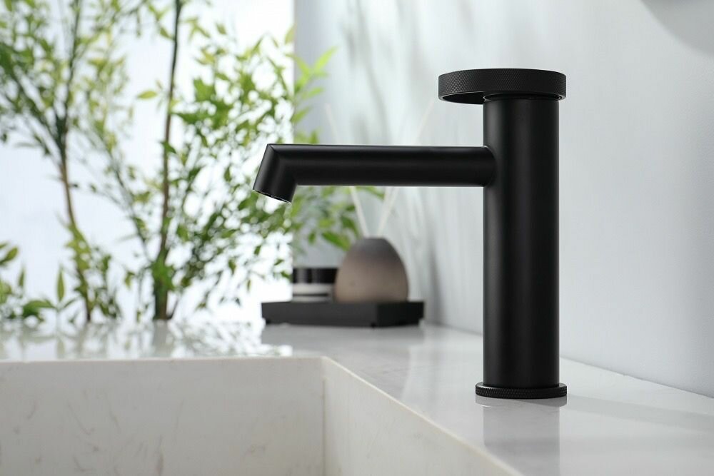 19111-C Смеситель для раковины (черный) GANZER