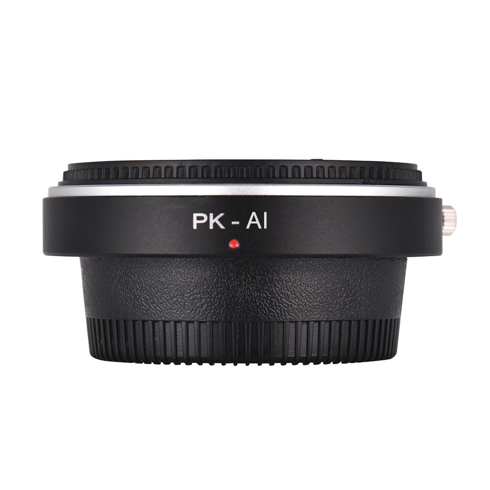 Кольцо-адаптер PK-AI с оптическим стеклом для объектива Pentax K на корпус камеры Nikon AI F с фокусировкой на бесконечность