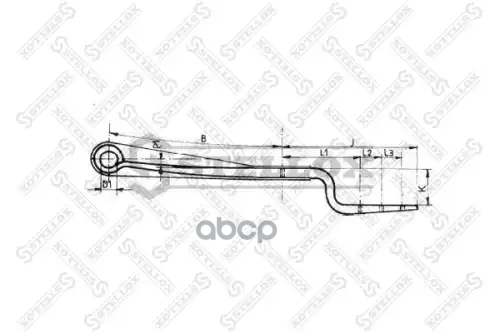 Полурессора !1/49x55x100 500+470/320/50/70 Kr150 S30/- BPW Stellox арт. 8455614SX