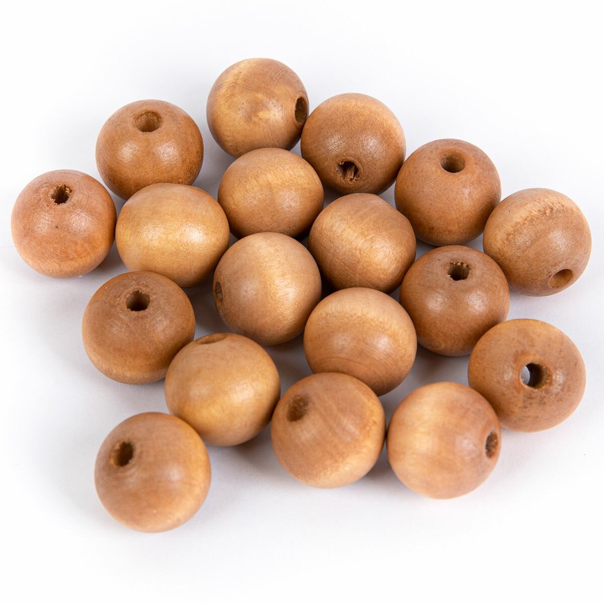 Бусины деревянные для рукоделия Zlatka HWBD-20 20 мм 10 уп по 40 г тёмное дерево