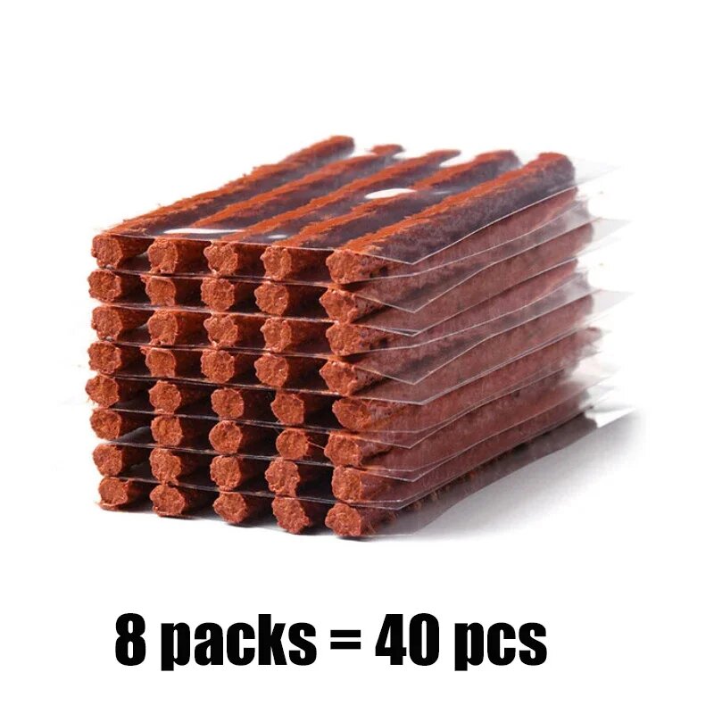 Набор инструментов для ремонта шин с клеевыми полосками для автомобиля, мотоцикла, 40pcs strips