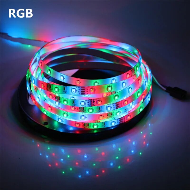 RGB светодиодная лента AELED 1m, водонепроницаемая