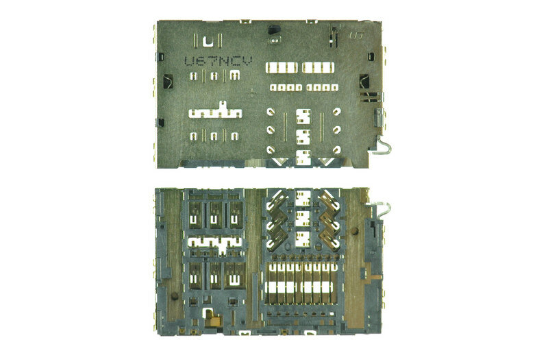 Разъем сим/карты памяти для Samsung A3(2016)/A310/A5(2016)/A510/A7(2016)/A710/J530/T295/T290/T515/T510 2Sim ориг