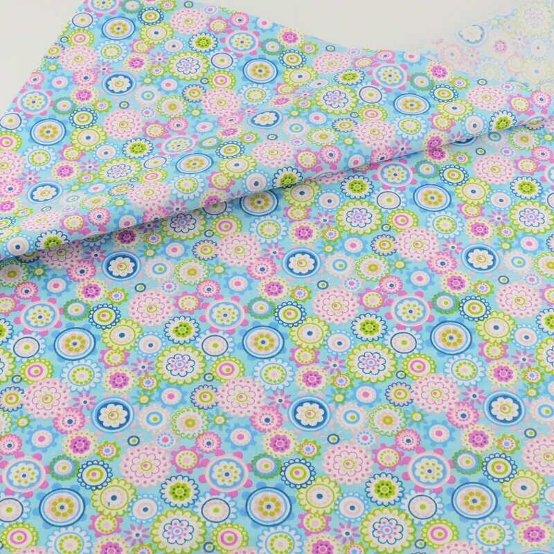 Booksew Хлопковая ткань Цветы 20x50 см