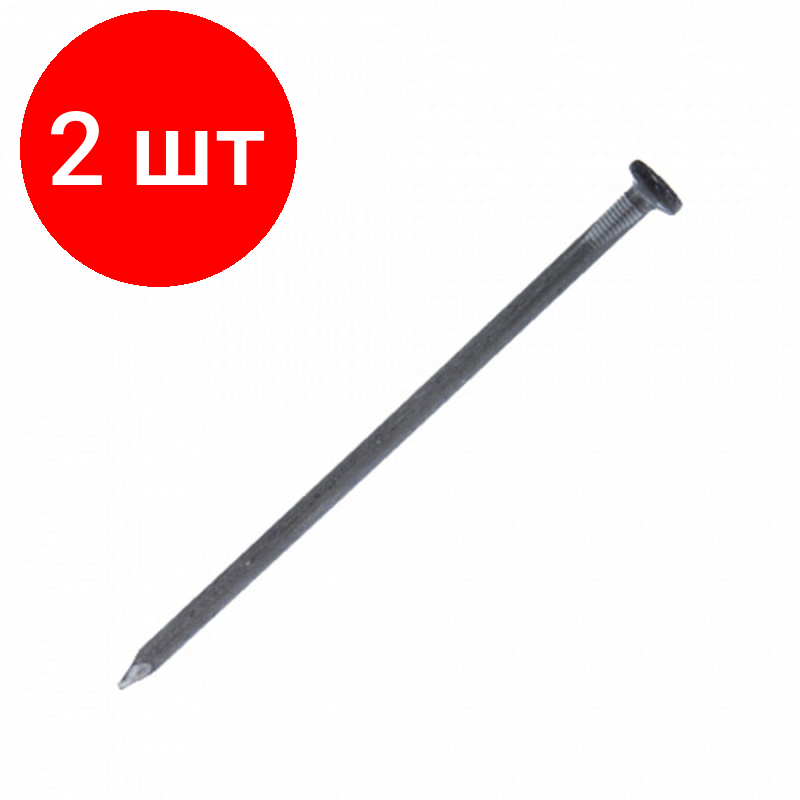 Комплект 2 упаковок, Гвозди строительный 4.0х100 (800 г) - коробка с ок Tech-Krep 102008