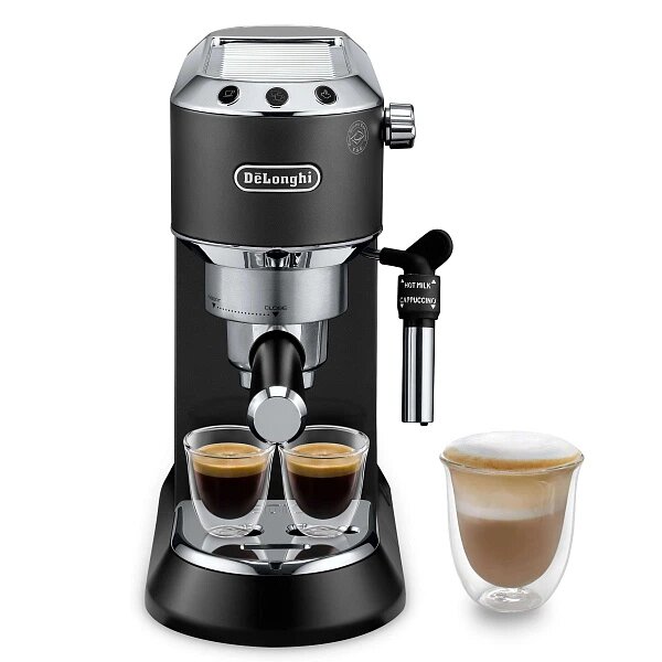 Кофеварка Delonghi EC685, 15 Бар, ручная подача пара, чёрный, для эспрессо — фото 1