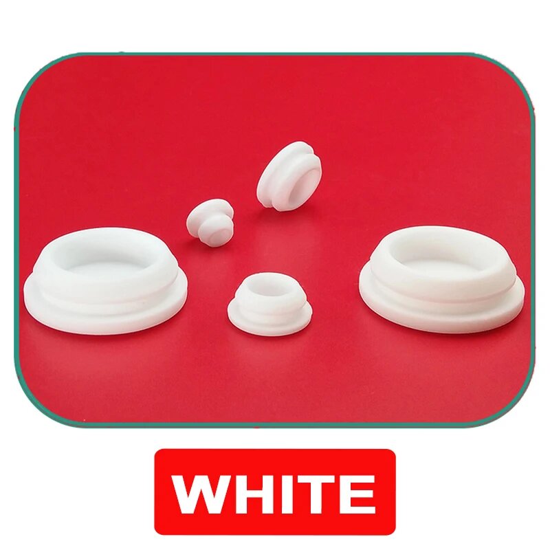 Силиконовые заглушки для труб 2.5-60 мм A 50.6mm XY-0110-1pc, Белый, White