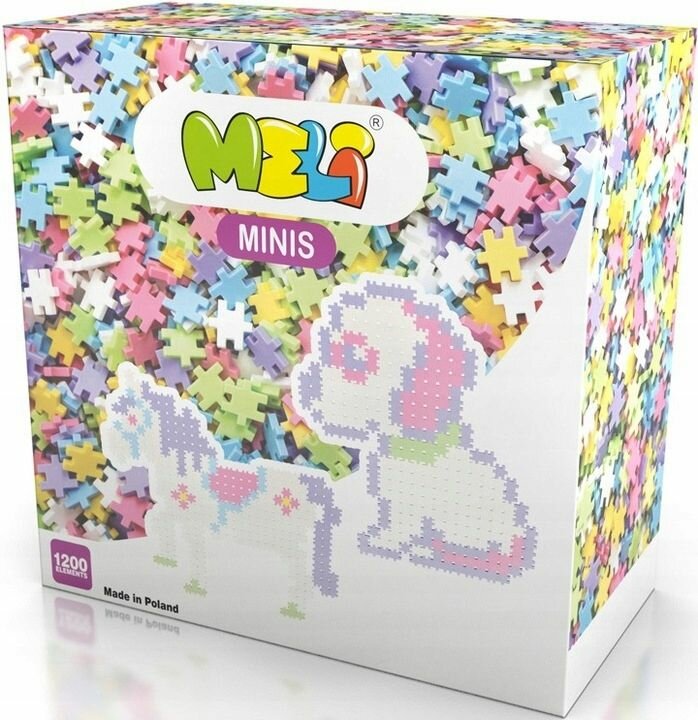 Конструктор пластиковый Meli Minis Pastel 1200эл. - Мели 50307