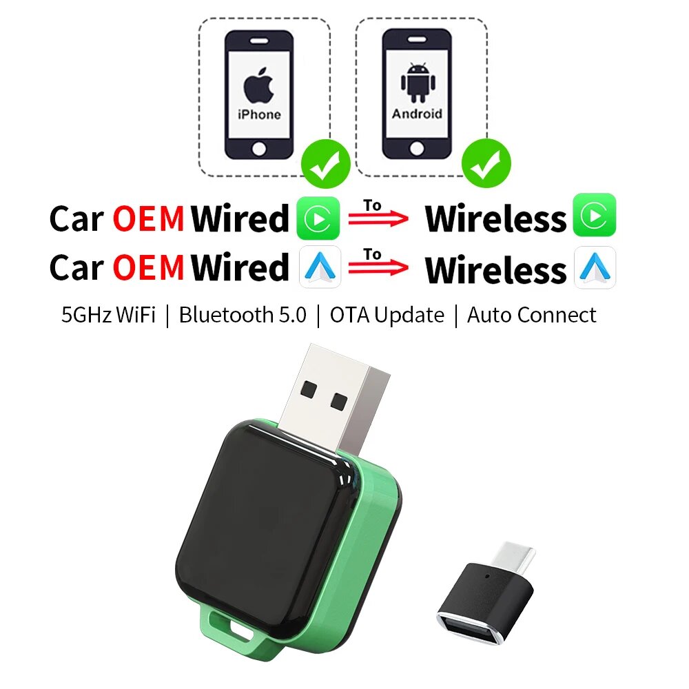 EKIY проводной и беспроводной CarPlay Android Auto Box для Audi Toyota Mazda Nissan Chevrolet Suzuki Subaru Kia Ford Opel Skoda Hyundai