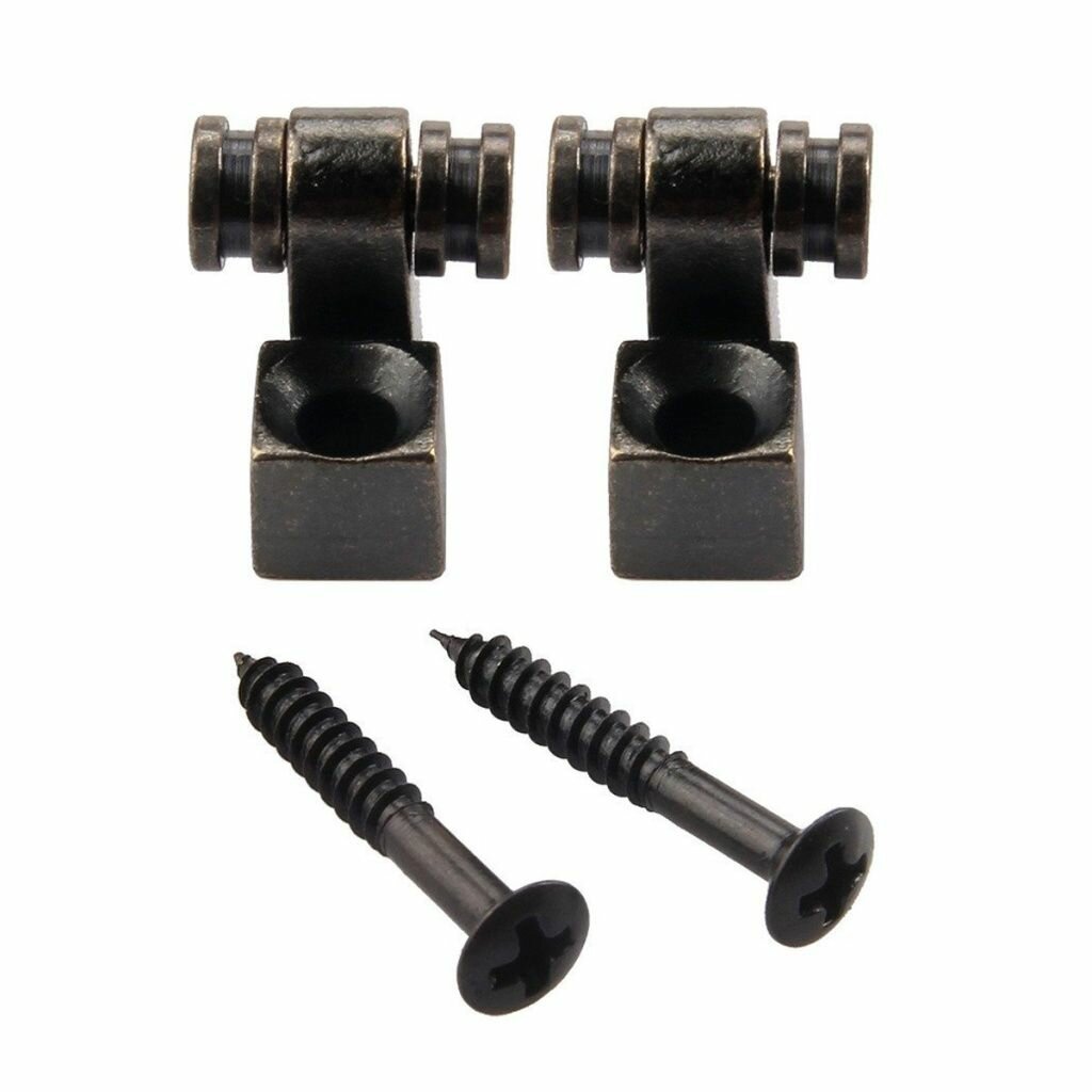 Ретейнер для гитары роликовый, черный, 4шт, Musiclily MX0656-4