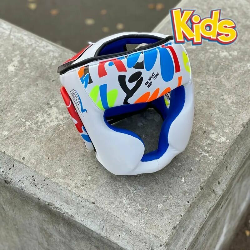 Шлем BN Fight Fancy, боксерский, искусственная кожа, черный,