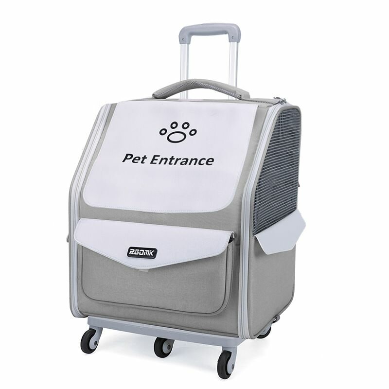 Рюкзак переноска на колёсах для животных, кошек и собак перевозка в самолёте на отдых.