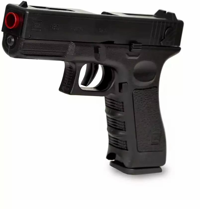 Игрушечное оружие пистолет металлический Glock 18 с пулями и гильзами