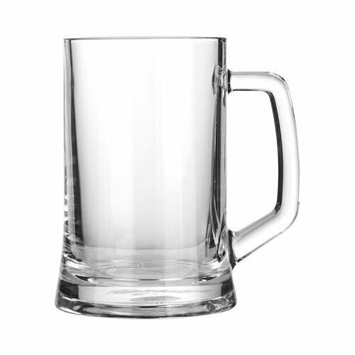 Кружка пивная "Паб", стекло,0,67л, диаметр 90/103, высота 150, ширина 135мм, прозр.
