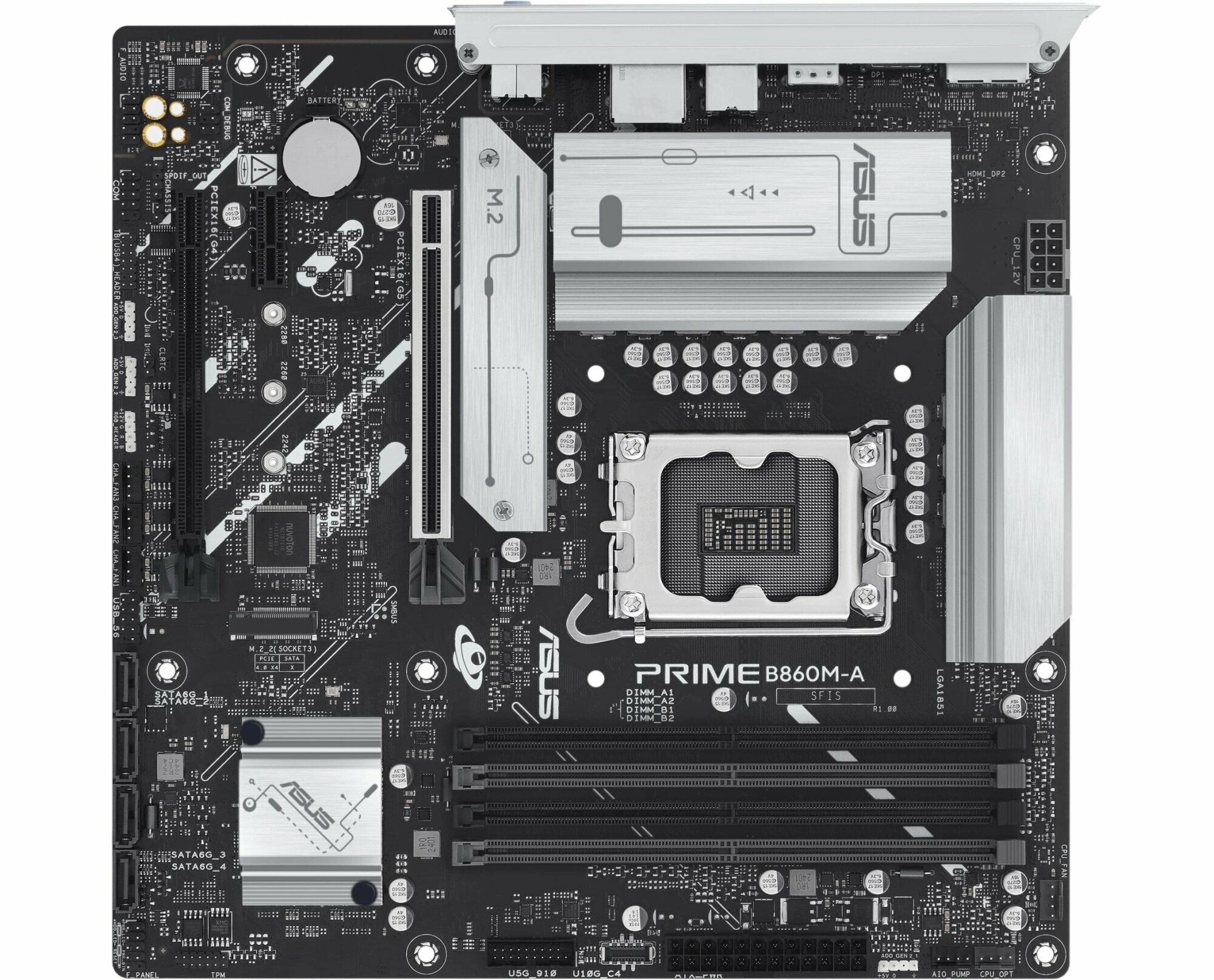 Материнская плата Asus PRIME B860M-A-CSM, Soc-1851, Intel B860, mATX