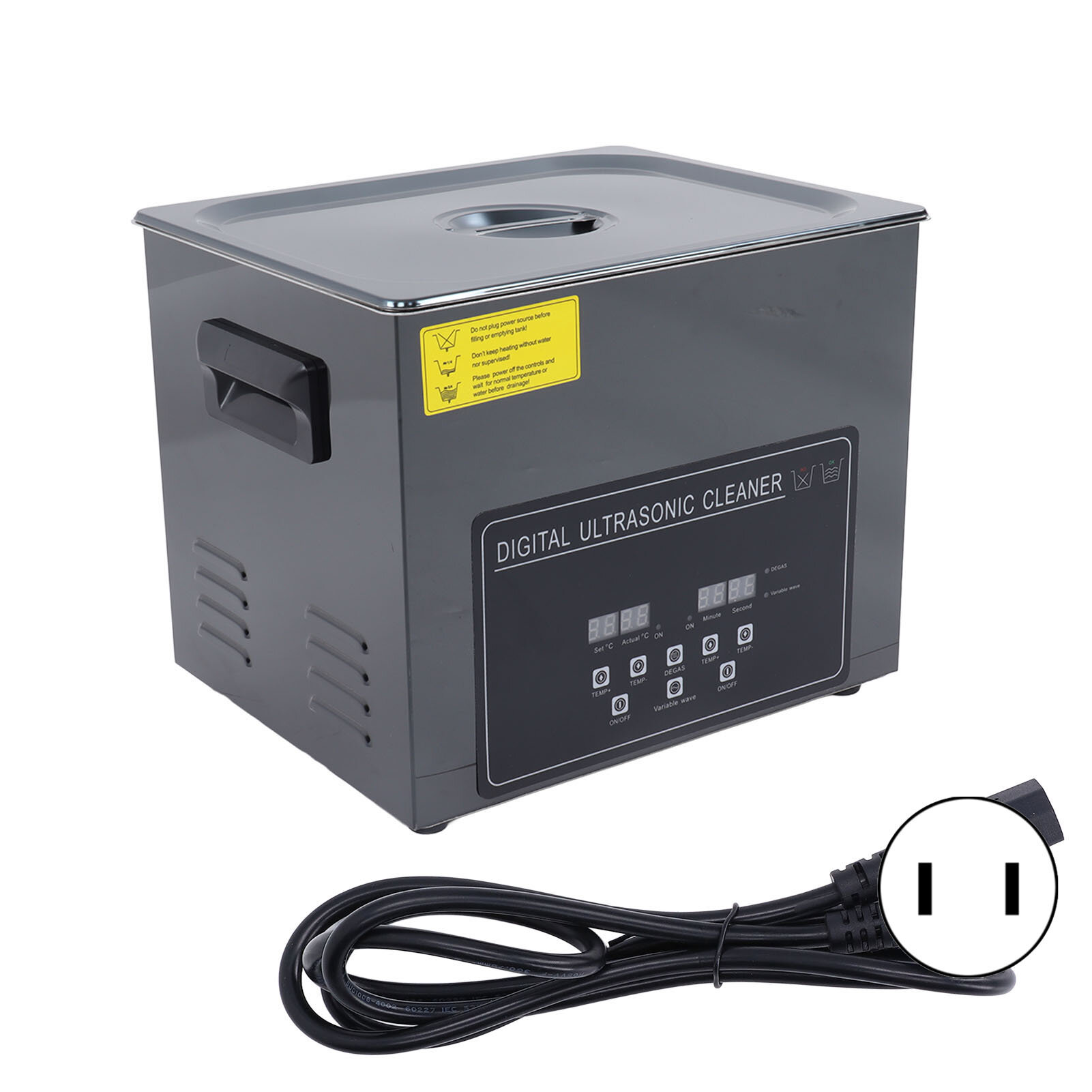 Ультразвуковая ванна из нержавеющей стали, для электроники, 110В, US