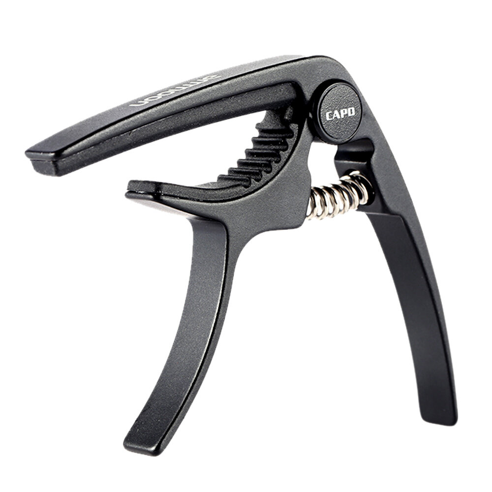 Ammoon Металлический гитарный каподастр, быстрозаменяемый, для одной руки, легкий, прочный, аксессуар для гитары, укулеле, банджо, мандолины, бас-гитары