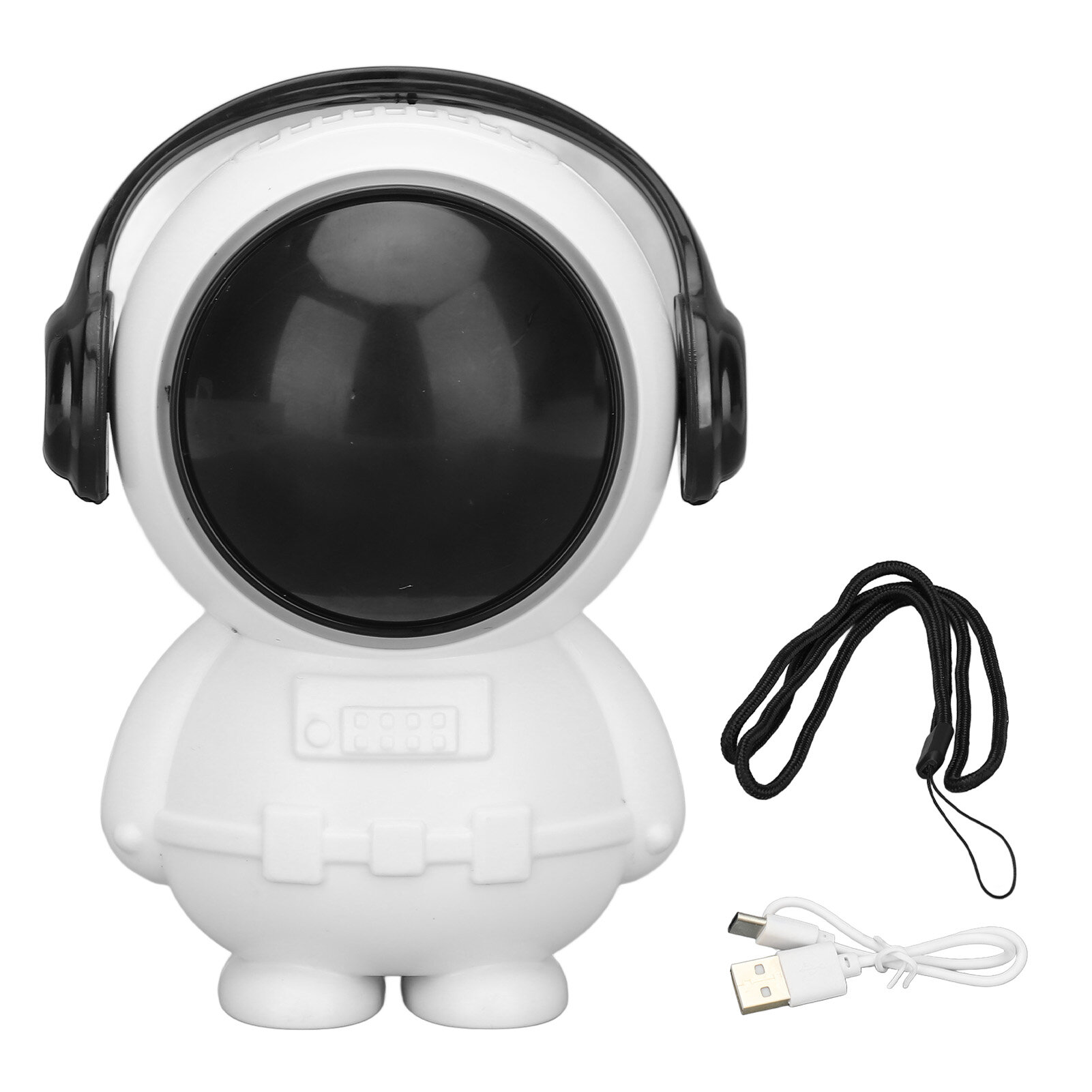 Портативный вентилятор космосоров в форме 2 скорости USB -заряжаемый мини -вентилятор для взрослых для взрослых детей на открытом воздухе 5 В 1А