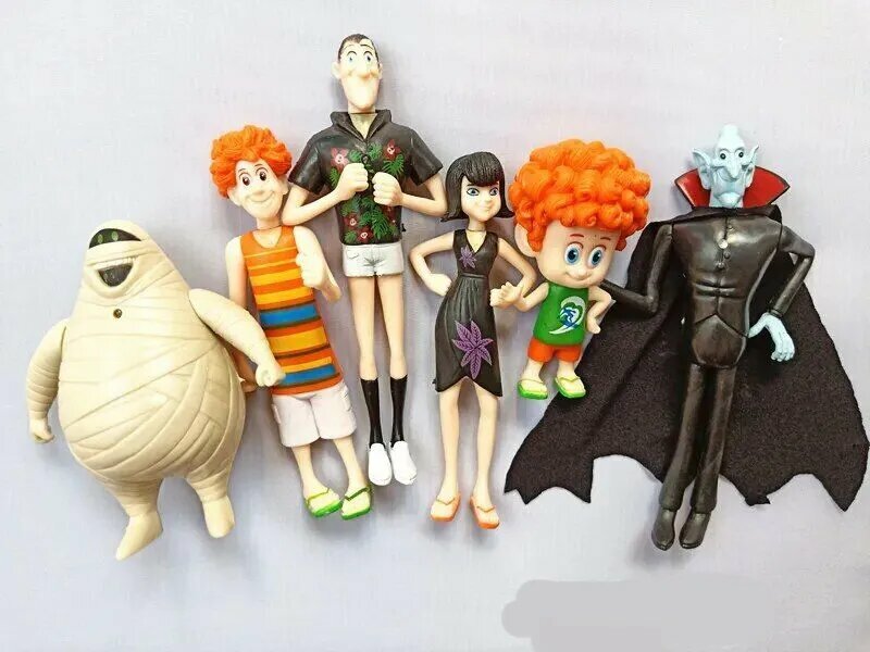 Набор фигурок из 6 шт (9-15 см) - Монстры на каникулах (Hotel Transylvania)